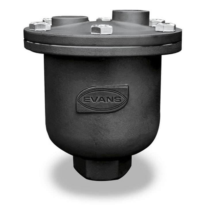Válvula Expulsoras de Aire Evans AB-VEDA200R, Succión2"
